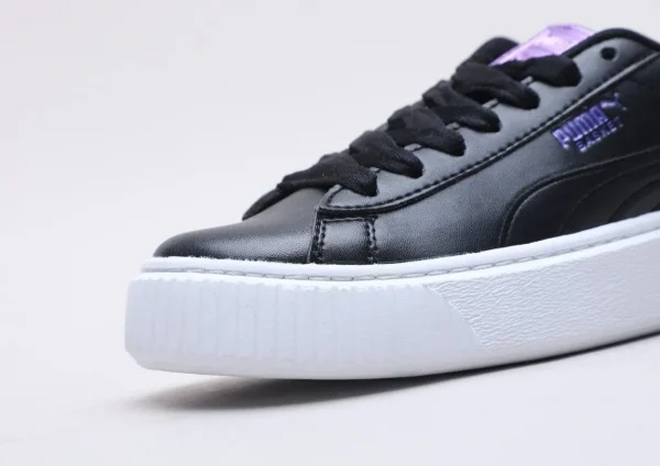 PMA Black Leather Blue Logo - Rainbow Sneakers