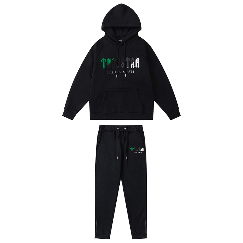 Trapstar Green Tracksuit – Black - Rainbow Sneakers